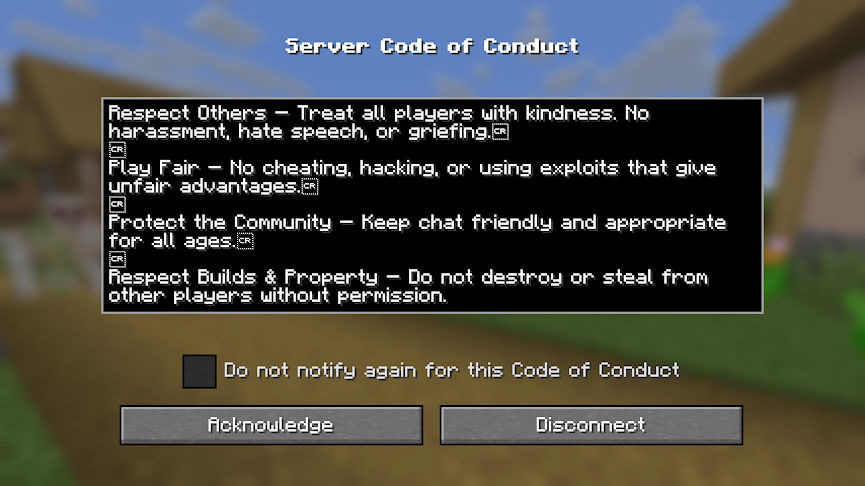 How to Set Up Minecraft Server Code of Conduct - Apex Hosting